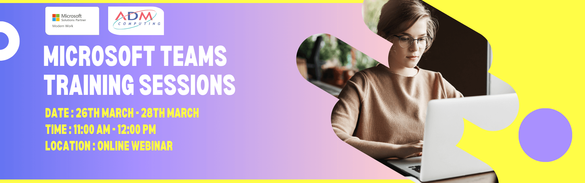 Free Events - Seminars, Webinars and Training sessions • ADM Computing