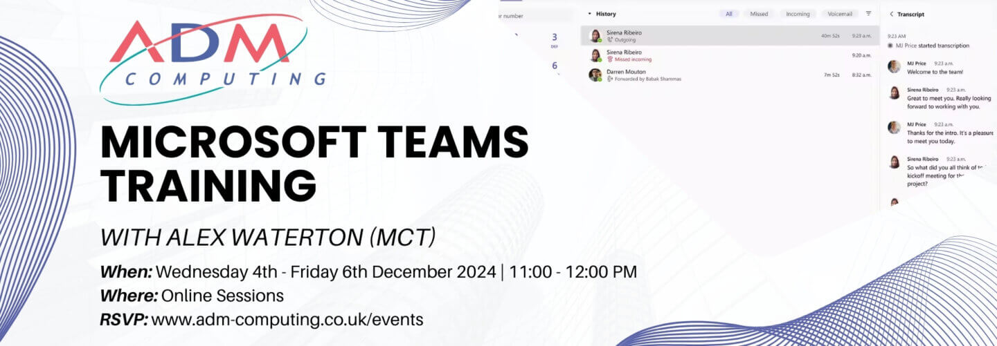 Free Events - Seminars, Webinars and Training sessions • ADM Computing